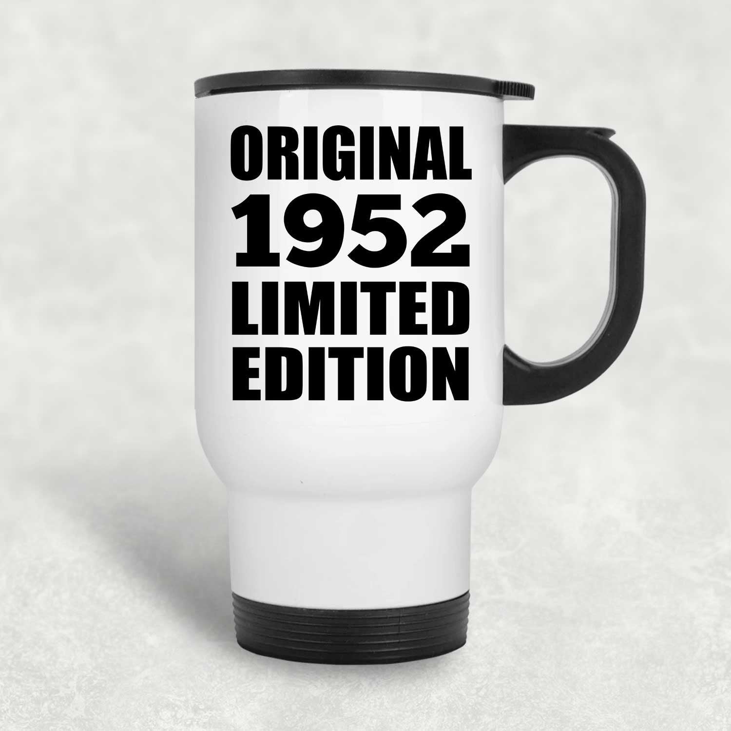 71st Birthday Original 1952 Limited Edition - White Travel Mug – Designsify